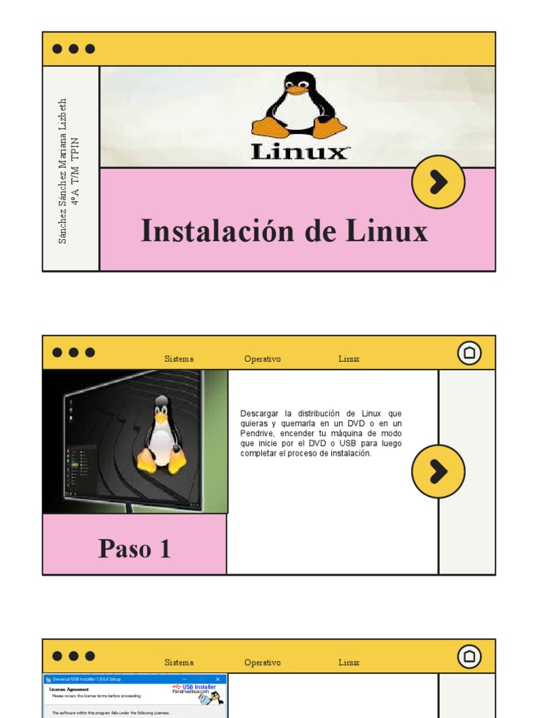 Instalación de Linux | PDF | Memoria USB | Distribución de Linux
