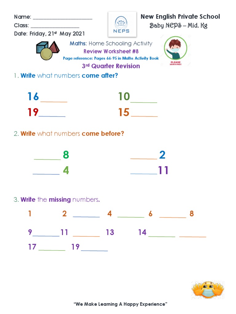 3rd Quarter Maths Revision Worksheet Week 8 | PDF