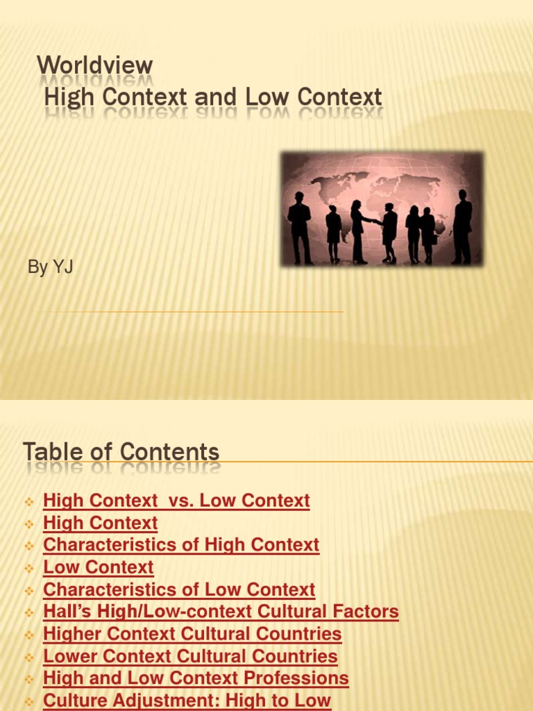 Understanding High and Low Context Communication Styles | PDF | Human ...