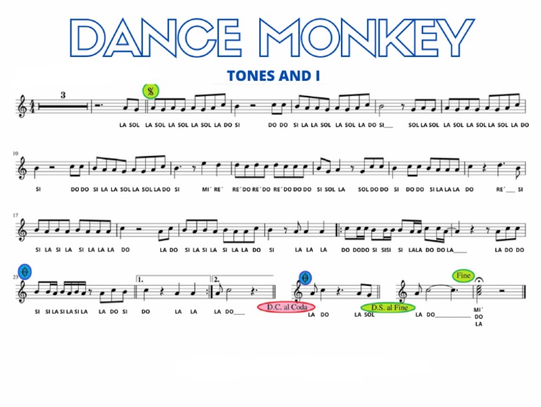 Dance Monkey Flauta Dulce Pdf