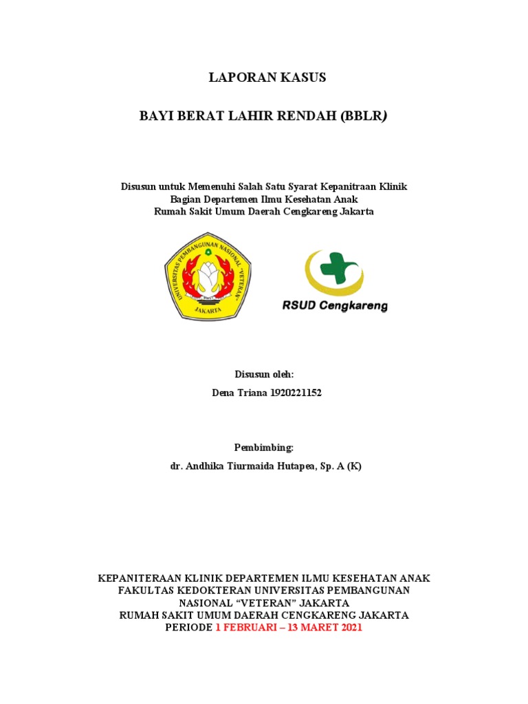 Laporan Kasus BBLR FIX | PDF