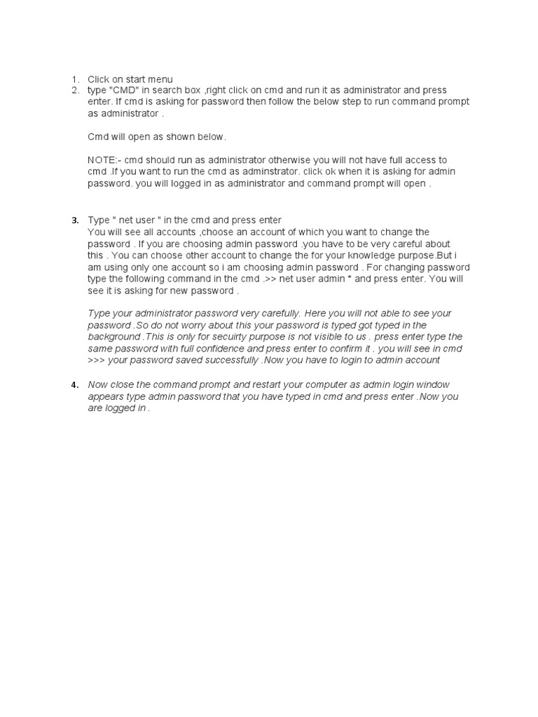 Admin Change | PDF