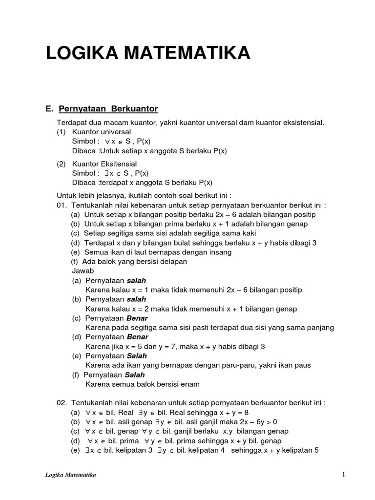 05-Pernyataan Berkuantor | PDF