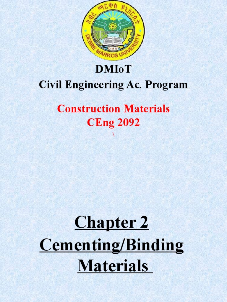 CM Chap 2 | PDF | Asphalt | Cement
