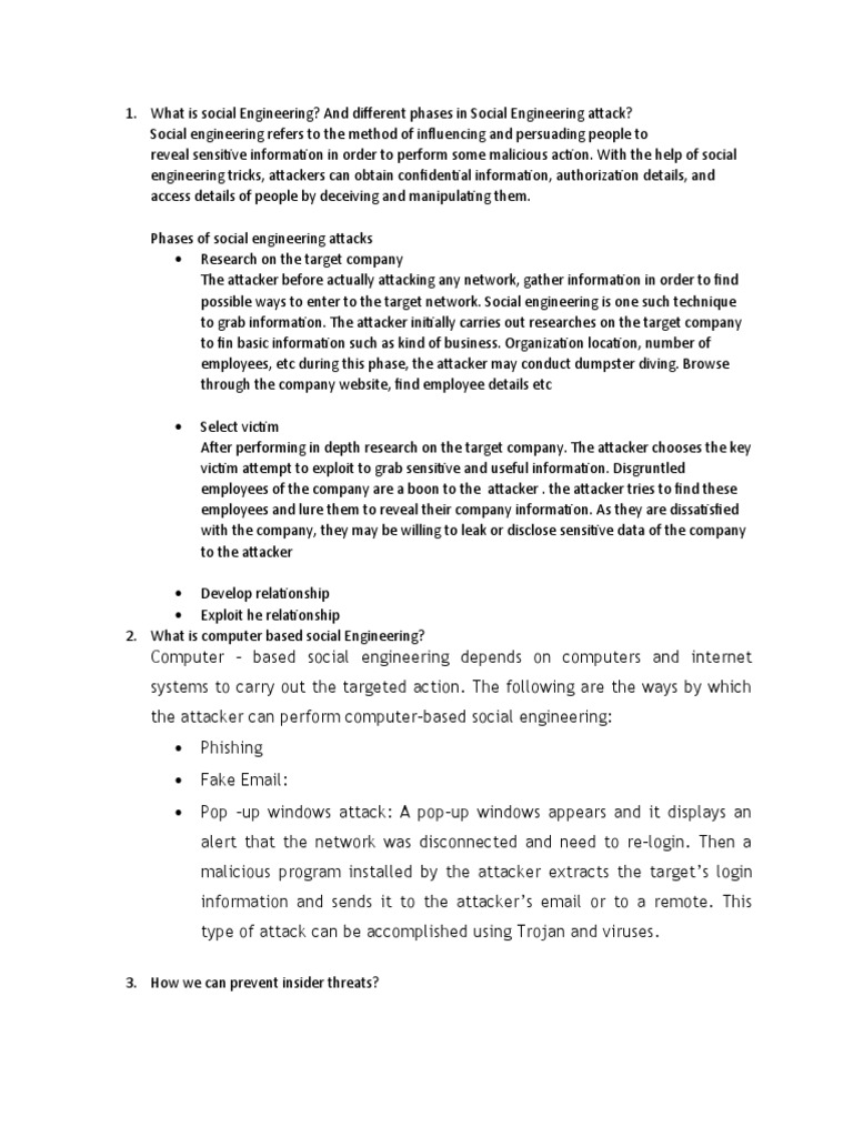 What Is Social Engineering | PDF | Public Key Cryptography | Key ...