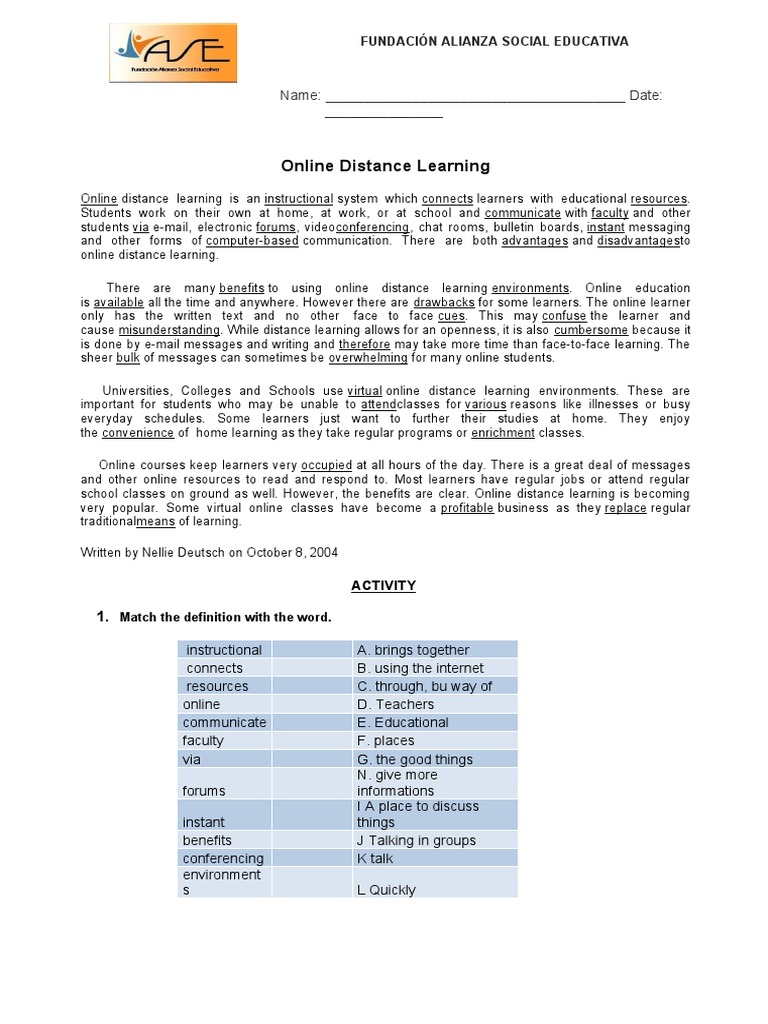 Reading Comprehension | PDF | Distance Education | Learning