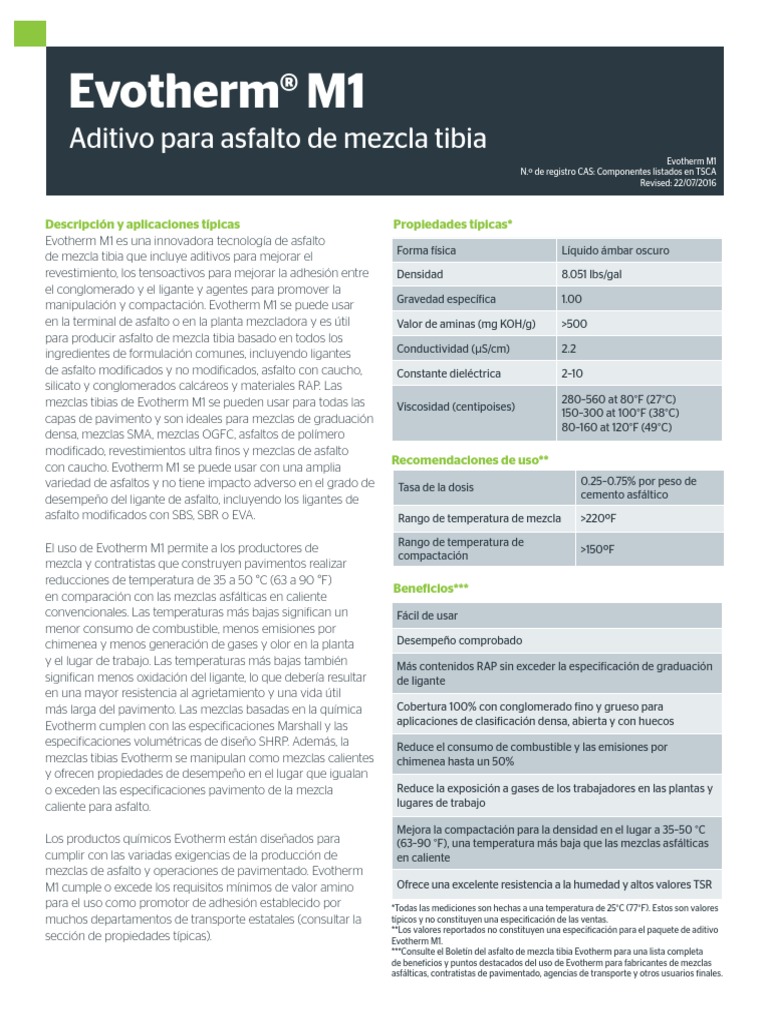 Evotherm M1 - Spa | PDF | Asfalto | Chimenea
