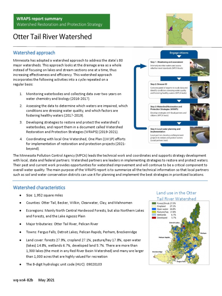 Watershed Approach: Land Use in The Otter Tail River Watershed | PDF ...