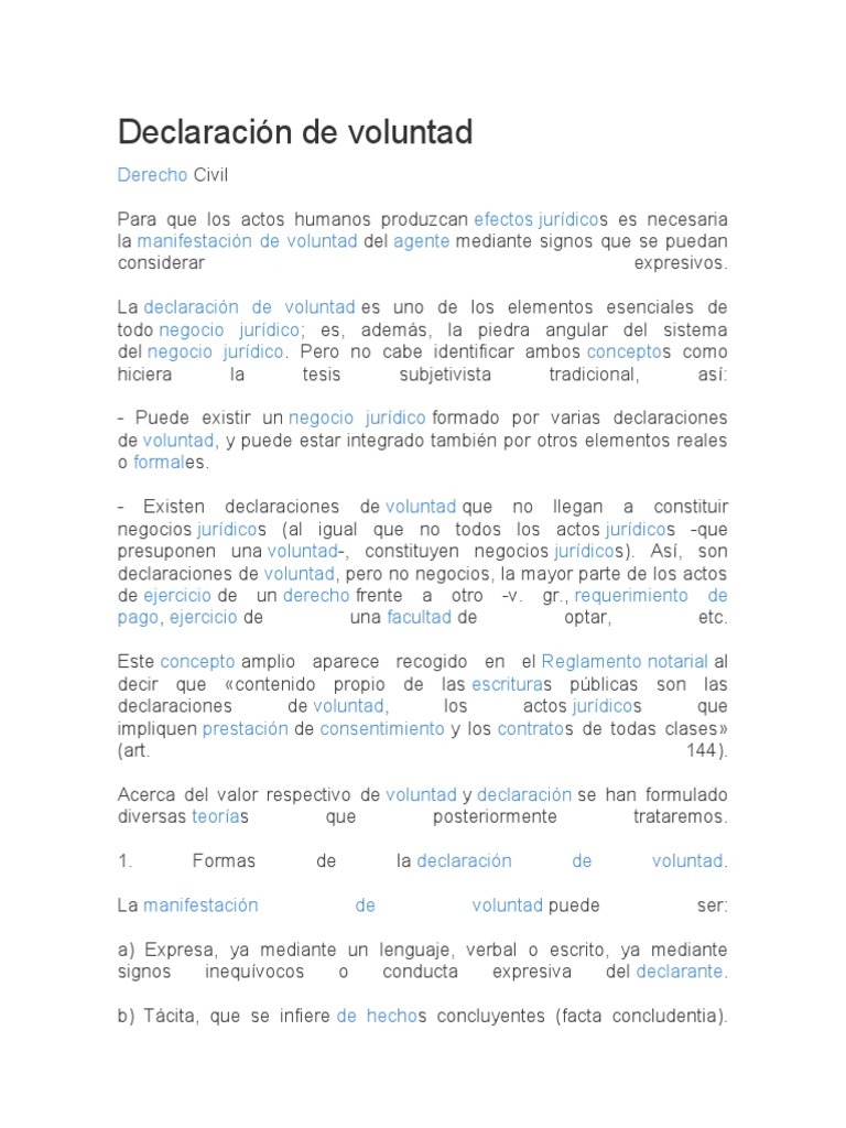 Declaración de Voluntad | PDF | Justicia | Crimen y violencia
