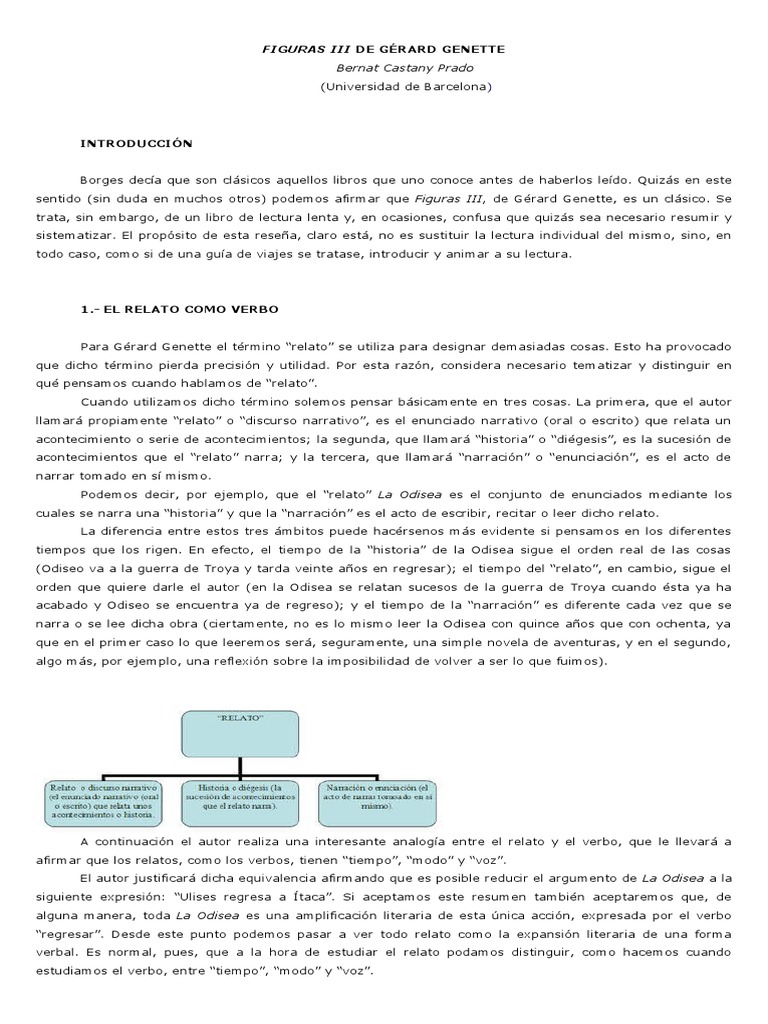 Figuras III de Gérard Genette I | PDF | Narrativa | Idiomas