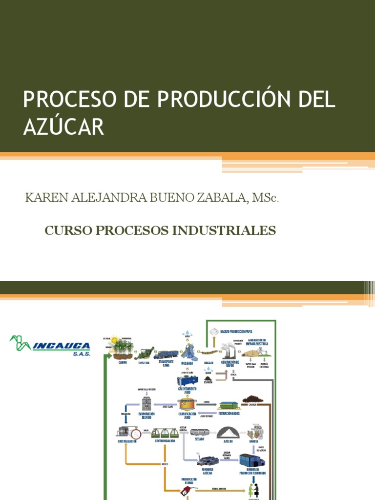 Producción de Azúcar: Proceso Completo | PDF | Azúcar | Dieta y nutrición