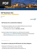 PB1 User Training SAP Business One and SQL Queries | PDF | Data Management | Information Science
