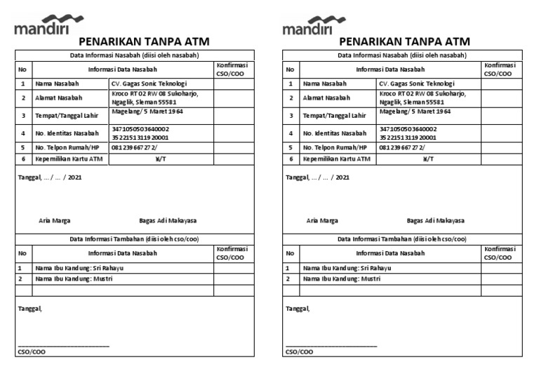 Penarikan Tanpa Atm Pdf