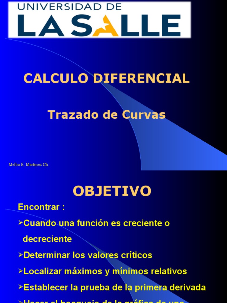 Trazado de Curvas | PDF | Derivado | Matemática Elemental