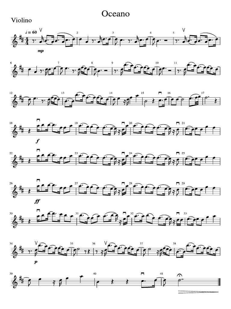 Oceano - Violino Solo | PDF