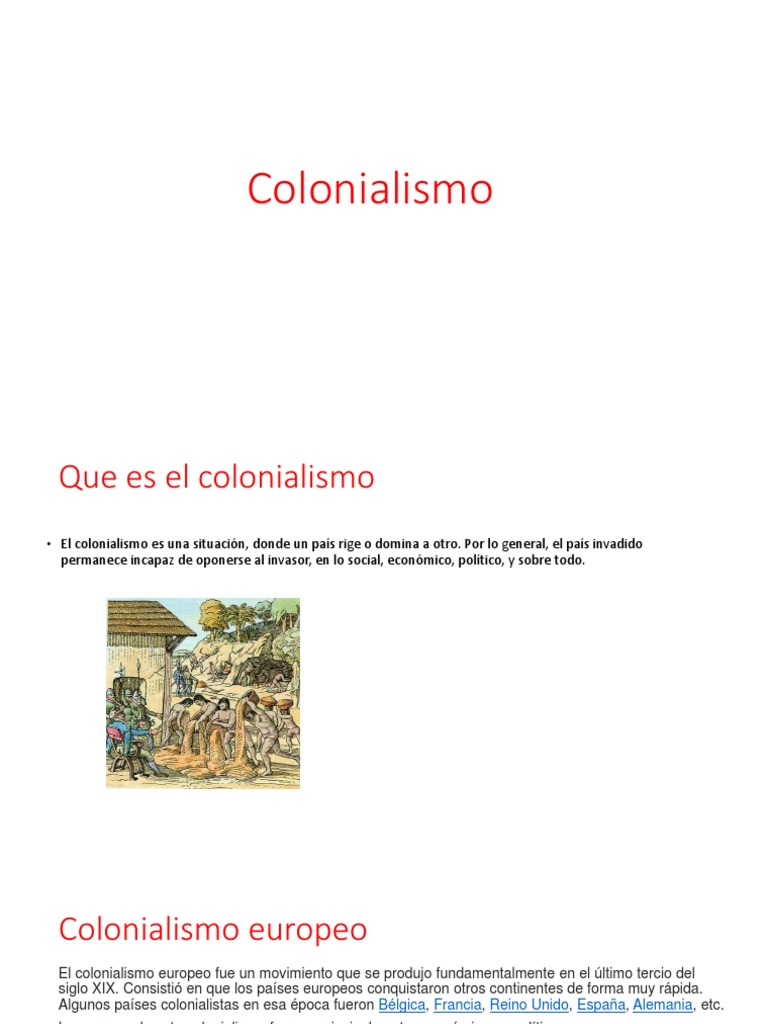 Colonialismo: Causas y Consecuencias | PDF | Colonialismo | Relaciones internacionales