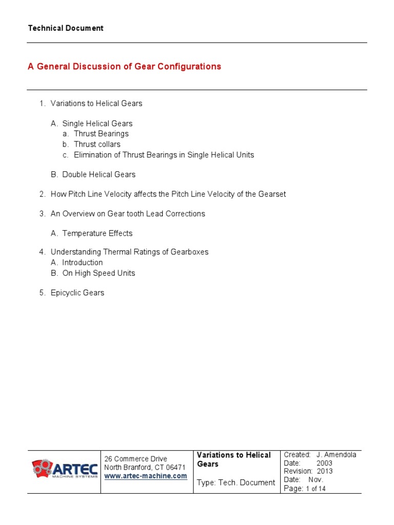 A General Discussion of Gear Configurations | Download Free PDF | Gear ...