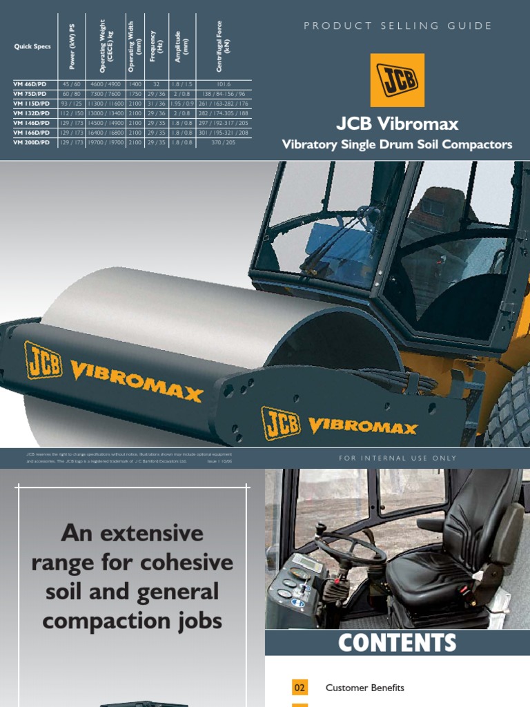 Vibromax Single Drum Compactors | PDF | Engines | Tractor