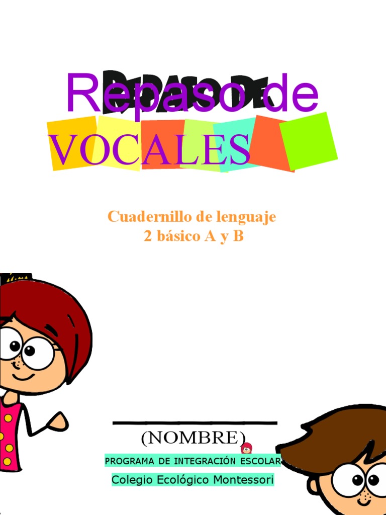 Cuadernillo de Vocales Básico | PDF | Educación avanzada | Artes (general)