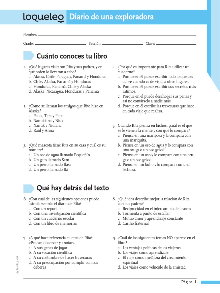 Diario de Una Exploradora | PDF
