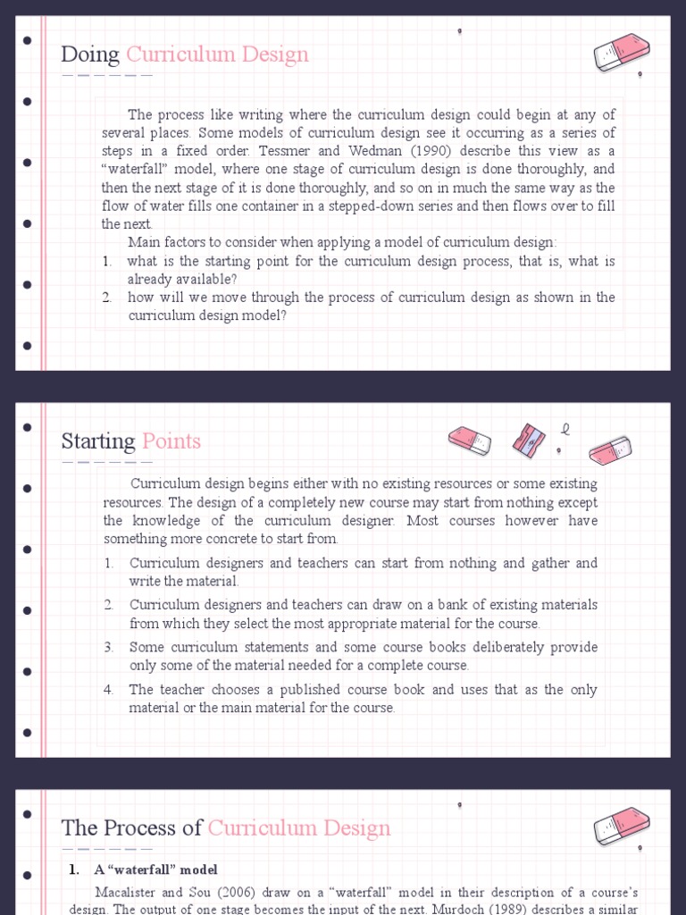 Curriculum Design Models Explained | PDF | Curriculum | Design