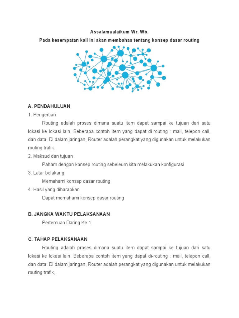 Konsep Dasar Routing Jaringan | PDF