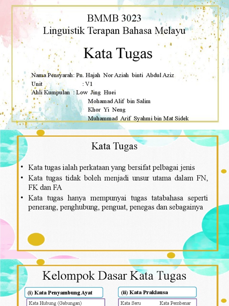 Kata Tugas | PDF