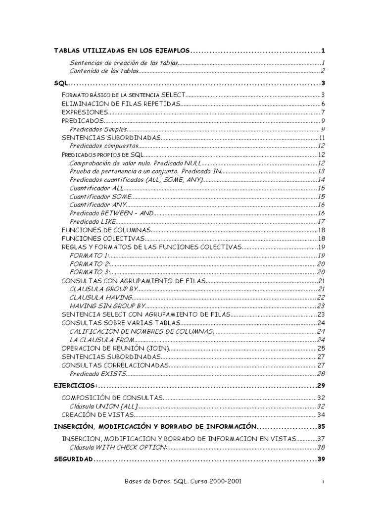 Ejemplos Resueltos Con Explicaciones Ejercicios SQL | PDF | SQL | Lógica