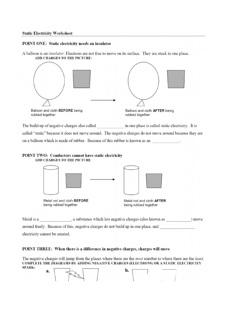Revision - Static Electricity | PDF