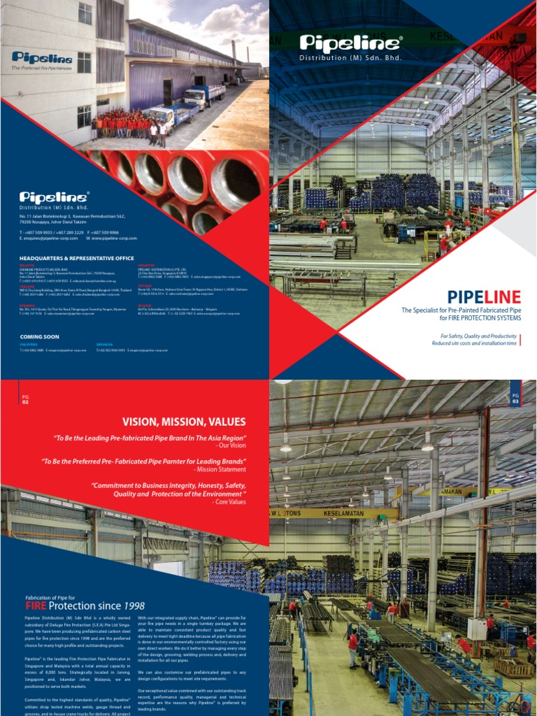 Pipeline Brochure - Version 6 | PDF | Pipe (Fluid Conveyance ...