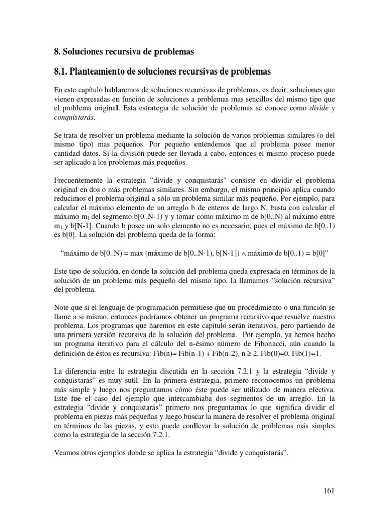 Capitulo 8 | PDF | Recursividad | Función (Matemáticas)