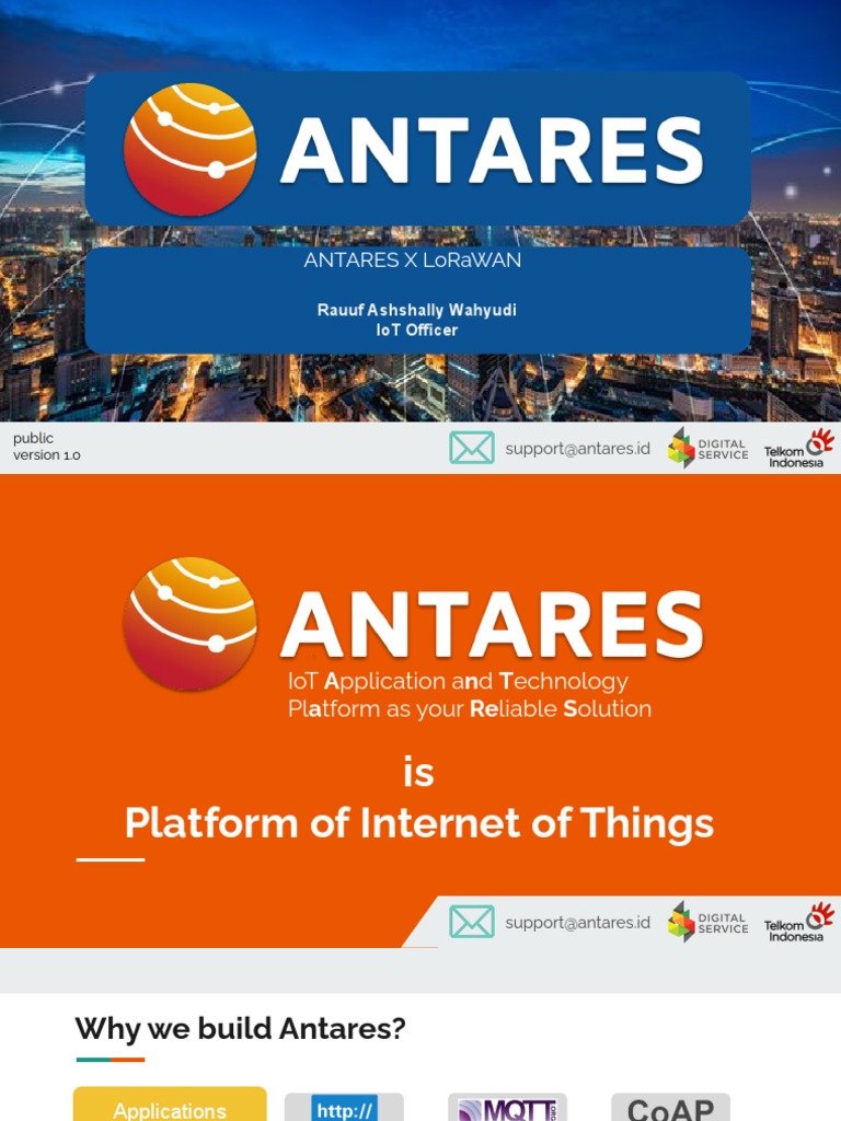 Antares LoRaWAN Setup Guide | PDF | Internet Of Things | Web Application