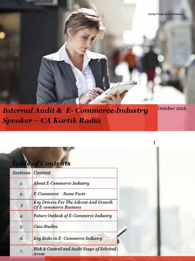 Internal Audit & E-Commerce Industry Speaker - CA Kartik Radia | PDF ...