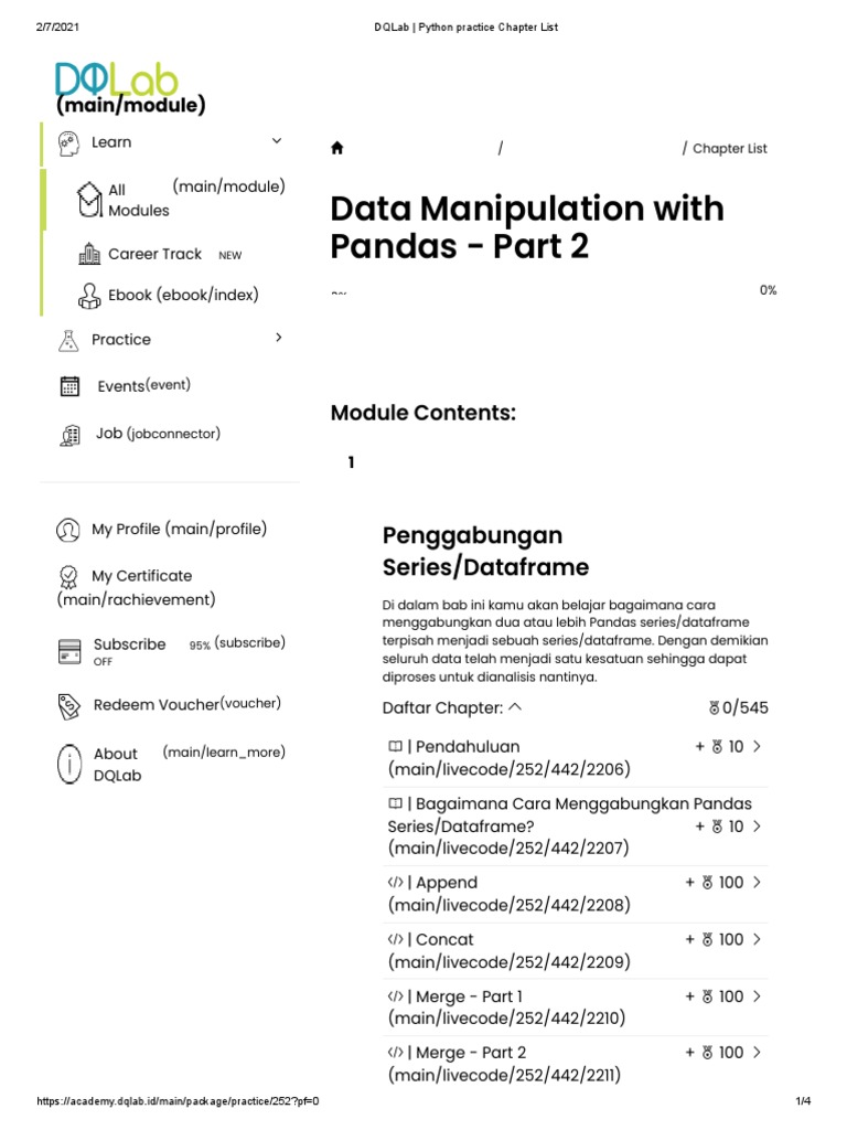 Data Manipulation With Pandas - Part 2 | PDF