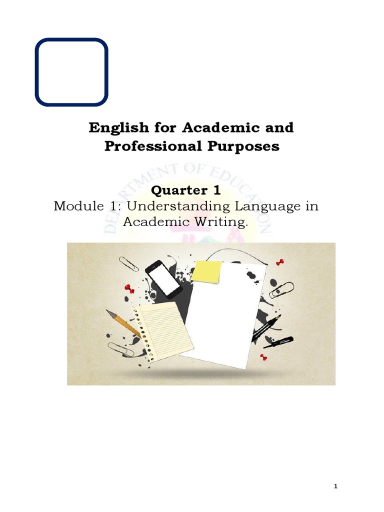 EAPP Module 1 Q1 | PDF | English Language | Noun