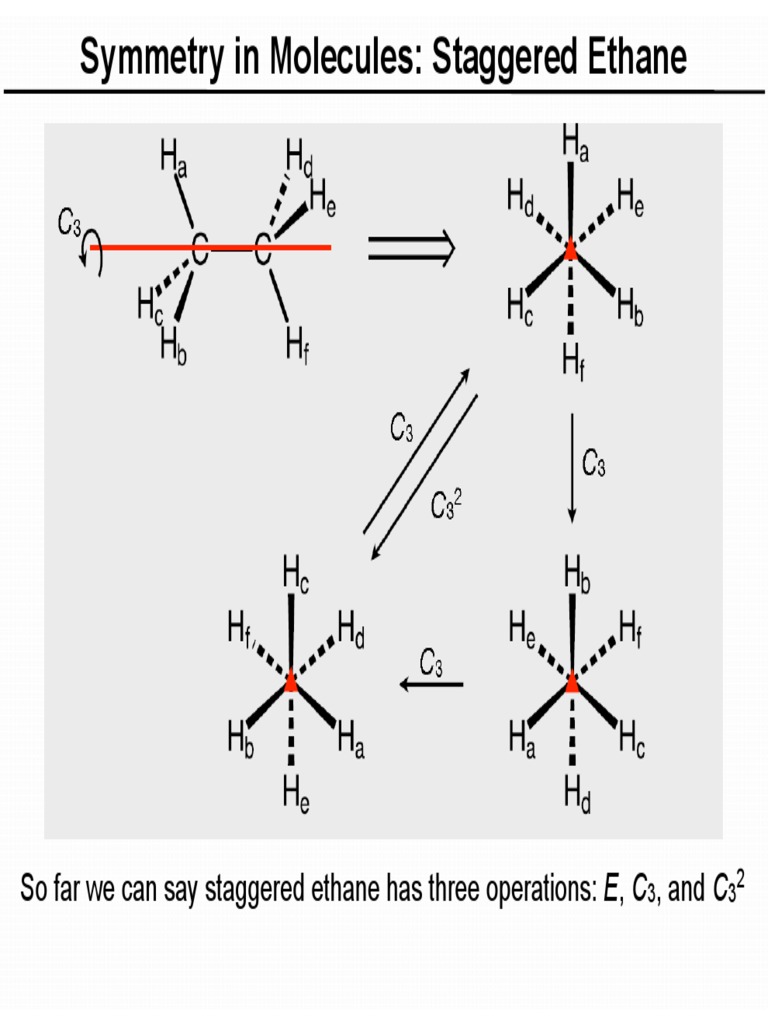So Far We Can Say Staggered Ethane Has Three Operations: E, C, and C ...