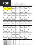 645 Workout Calendar | PDF