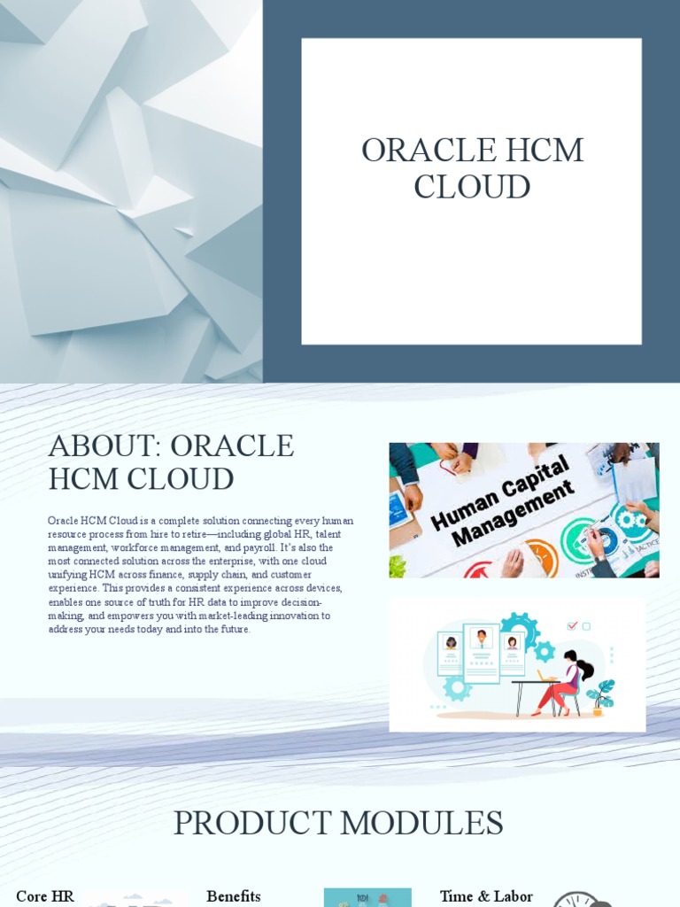 Oracle HCM Cloud Overview and Benefits | PDF | Payroll | Oracle Corporation