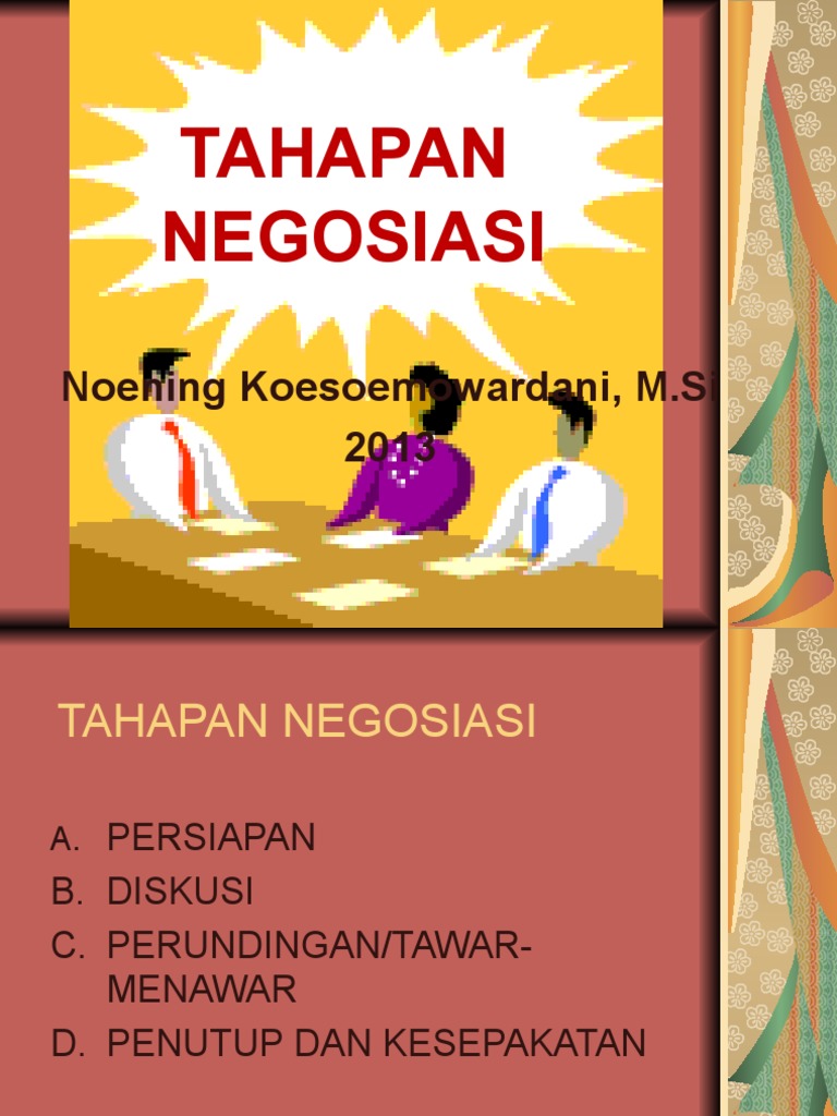 Tahapan Proses Negosiasi Efektif | PDF