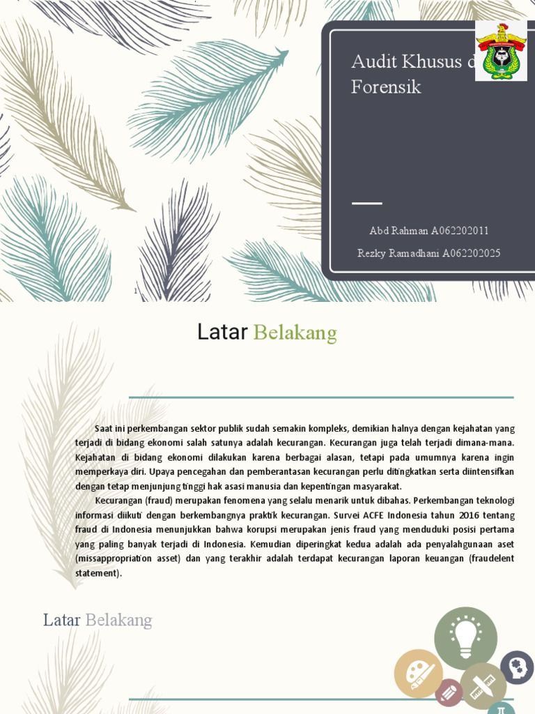 Audit Investigatif dan Akuntansi Forensik | PDF