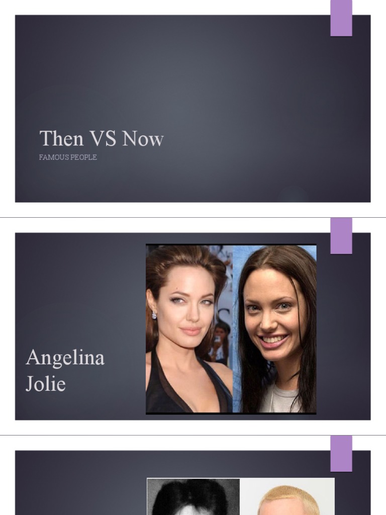 Famous People. Then and Now | PDF