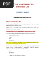 Cambridge One Student Guide | PDF