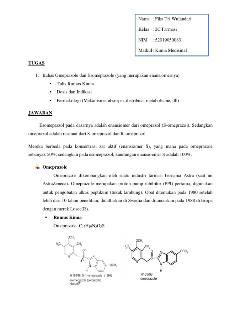 Fika Tri Wulandari 52019050083 Tugas Kimia Medisinal | PDF