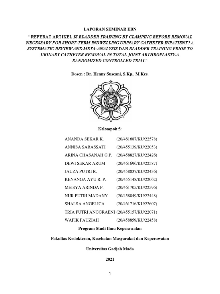 Laporan Seminar Ebn 1.6 | PDF