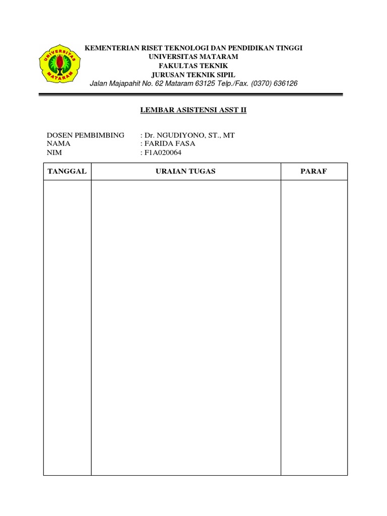 Lembar Asistensi Asst-2 | PDF