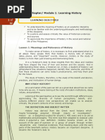 Hist 1 Readings in Philippine History Module PDF | PDF | Primary ...