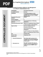 Uf & Sodium Profiling | PDF | Hemodialysis | Clinical Medicine