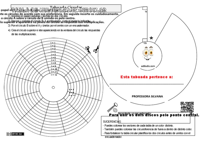 Tabla Circular de Multiplicar | PDF | Libros | Artes (general)
