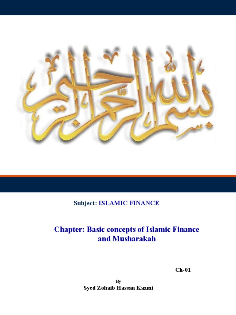 ch-1 (Introduction To Islamic Finance) | PDF | Islamic Banking And ...