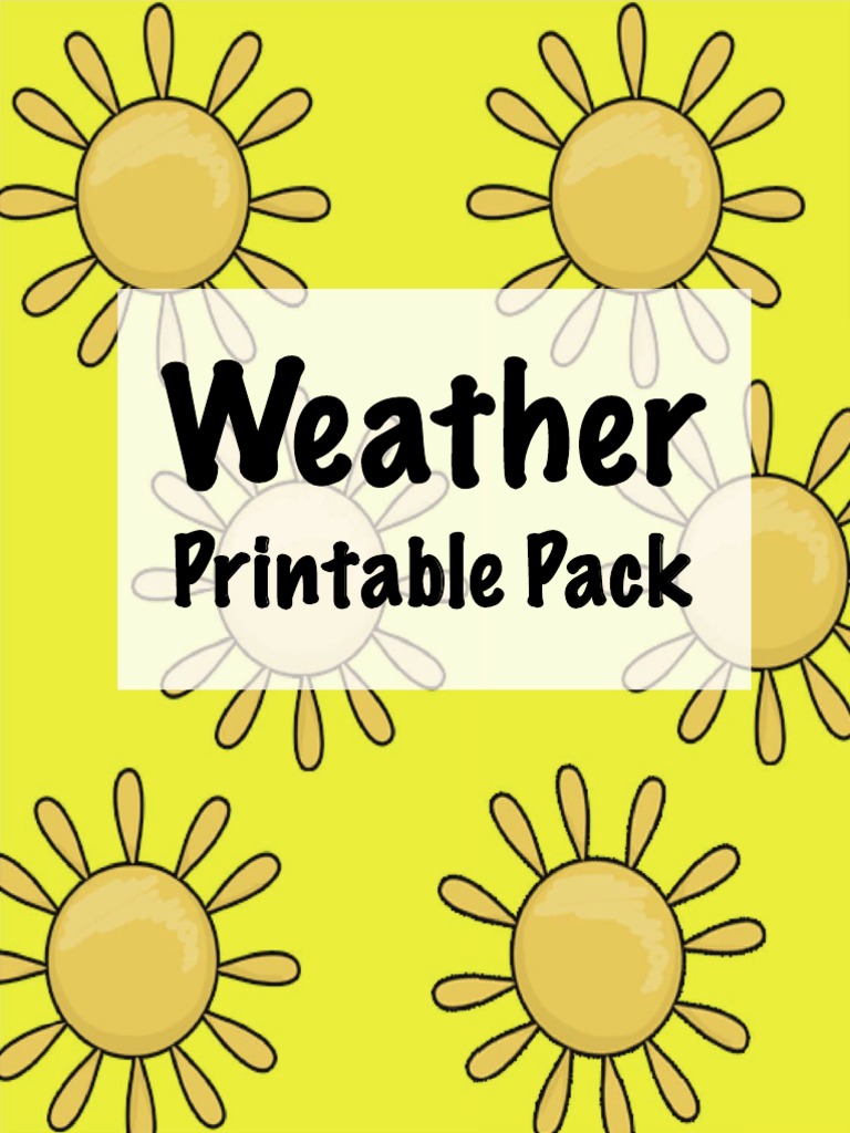 123HS4M Weather Printable Pack A | PDF | Blizzards | Rainbow